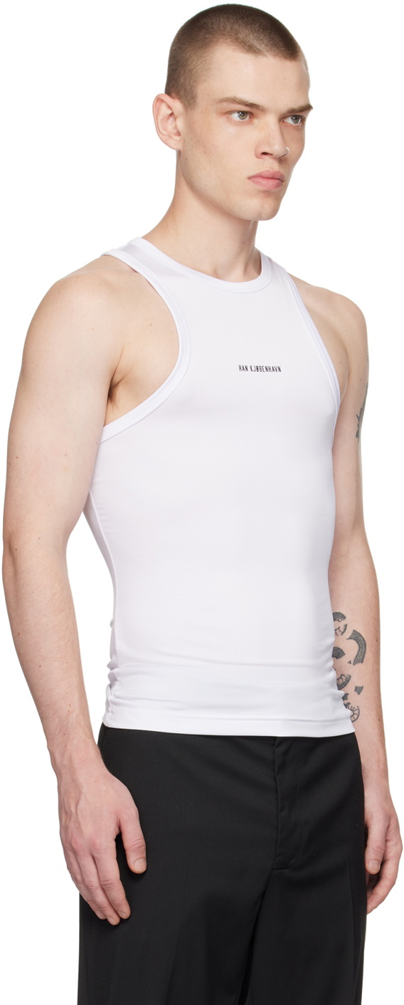Han Kjobenhavn White Bonded Tank Top Han Kjobenhavn