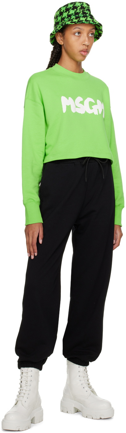 MSGM Black Pantalone Lounge Pants MSGM