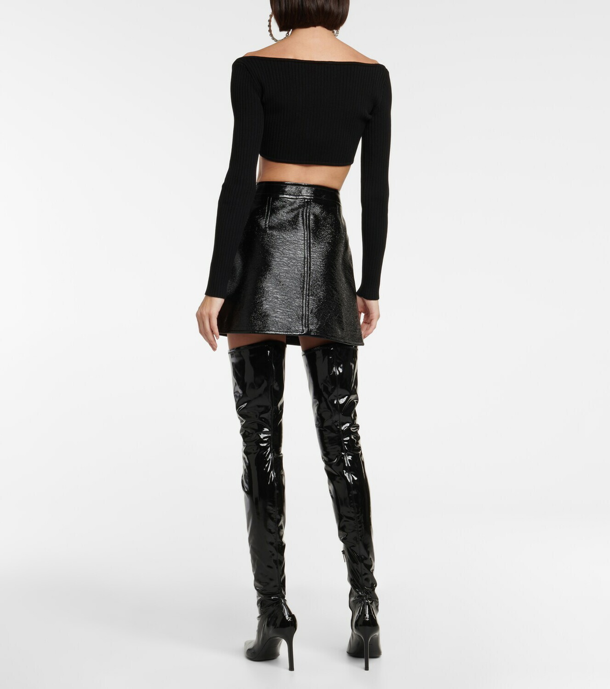 Courreges - Rib-knit crop top Courreges