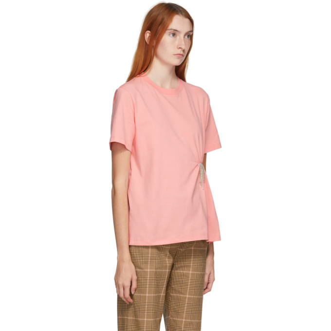 MSGM Pink Crystal T-Shirt MSGM