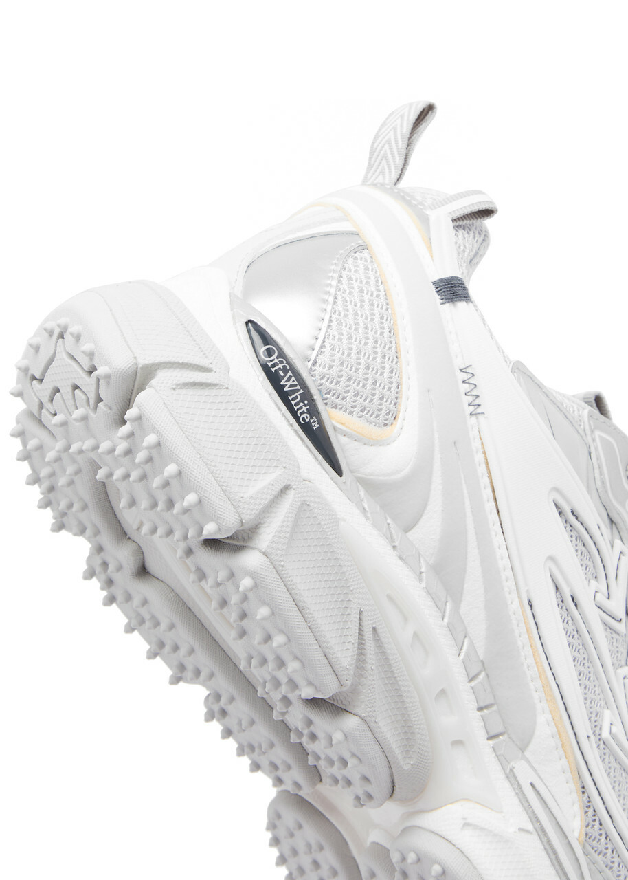 Off-white Be Right Back Panelled Mesh Sneakers Grey Off-White