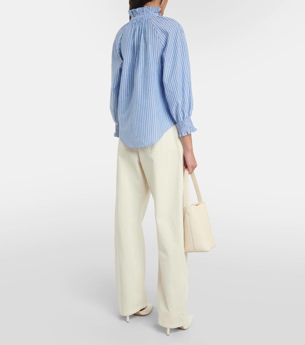 Veronica Beard Calisto striped cotton-blend shirt Veronica Beard