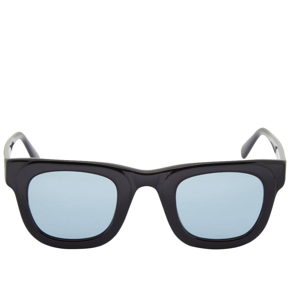 Moscot Fritz Sunglasses in Black/Blue Moscot