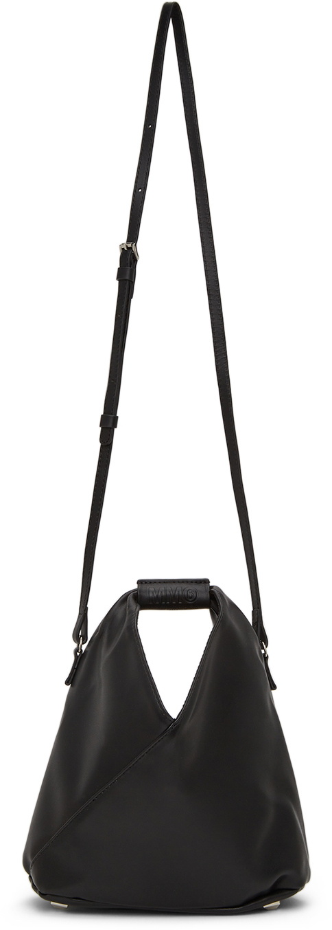 MM6 Maison Margiela Black Faux-Leather Triangle Bag MM6 Maison Margiela