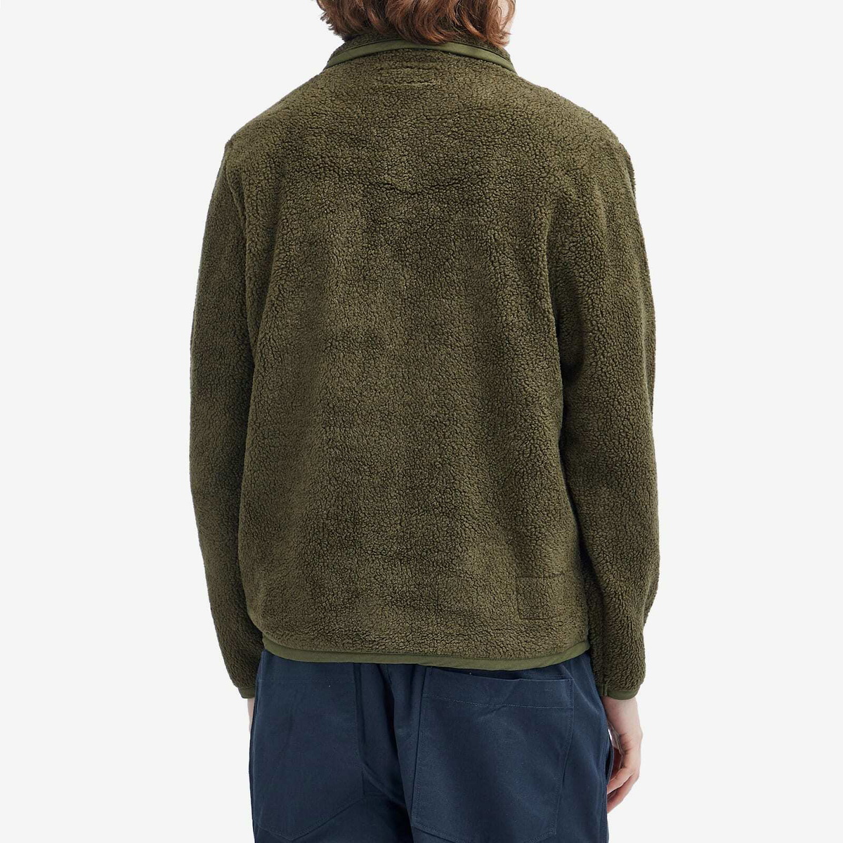 Universal Works Men's Mountain Fleece Lancaster Jacket in Olive ...