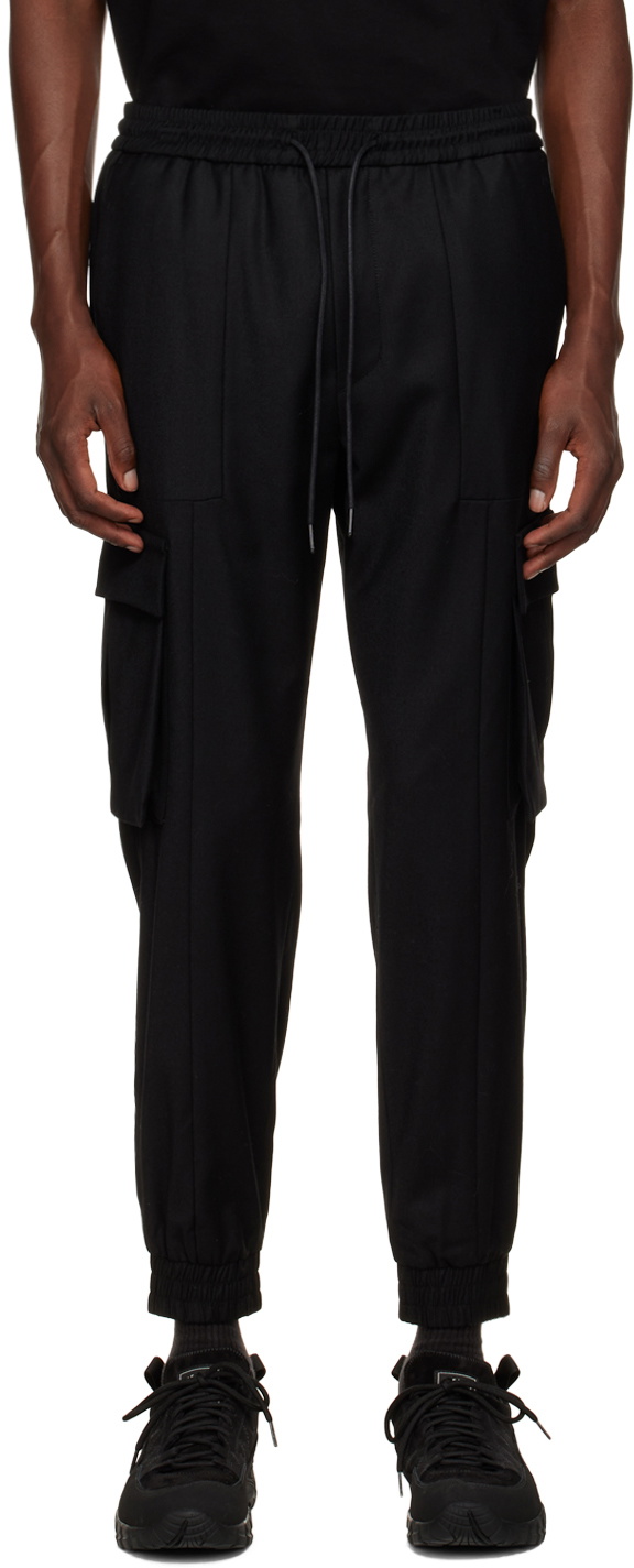Juun.J Black Drawstring Cargo Pants Juun.J
