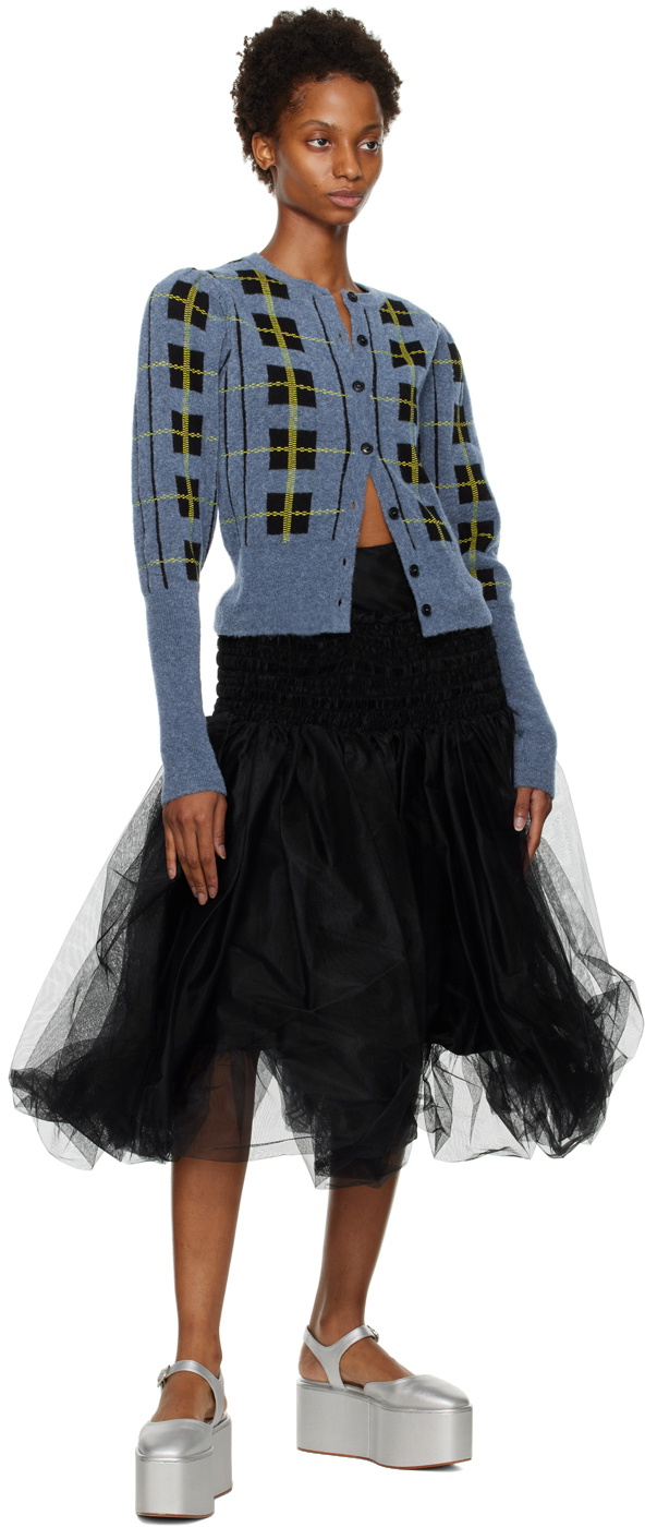 Molly Goddard Blue Maren Cardigan Molly Goddard