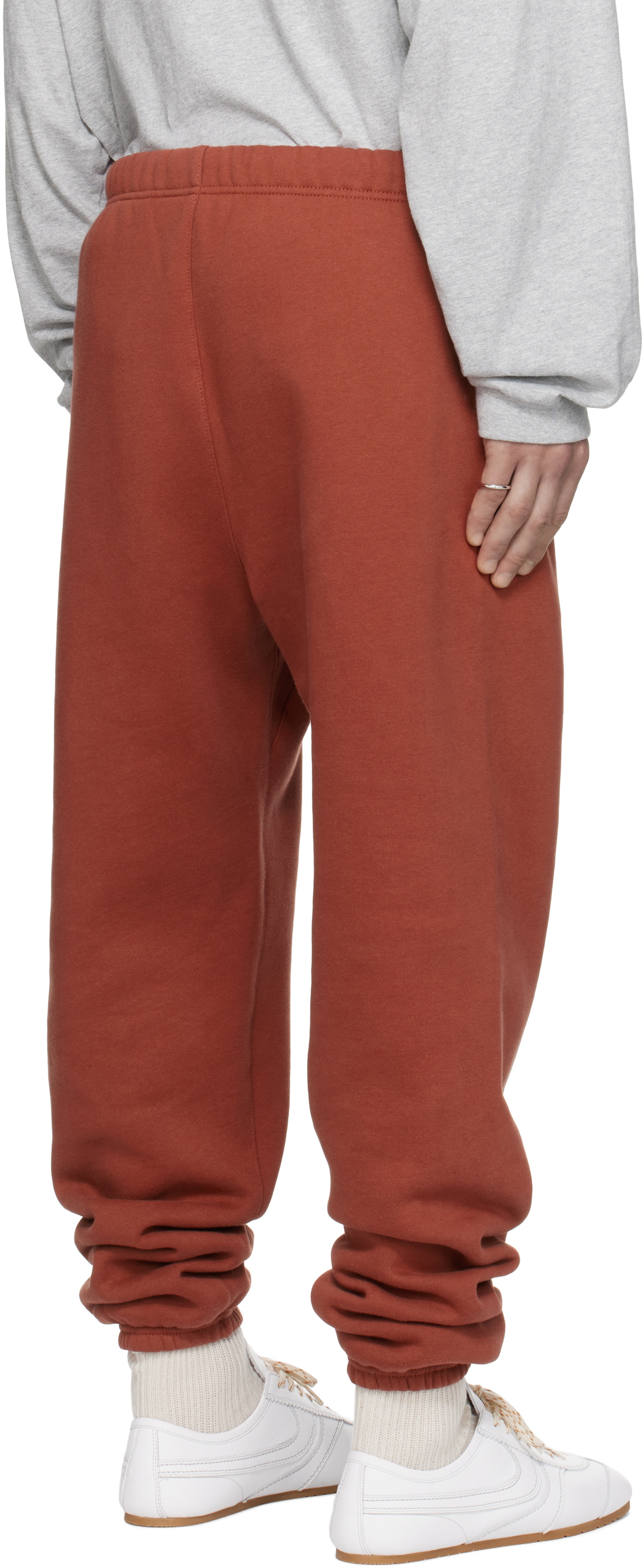 Fear of God ESSENTIALS Red Fleece Essential Sweatpants Fear Of God ...