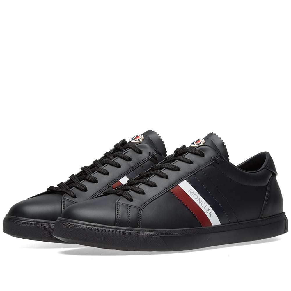 Moncler La Monaco Tri Colour Stripe Leather Sneaker Moncler