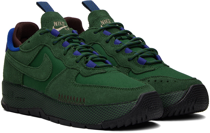 Nike Green & Blue Air Force 1 Wild Sneakers Nike