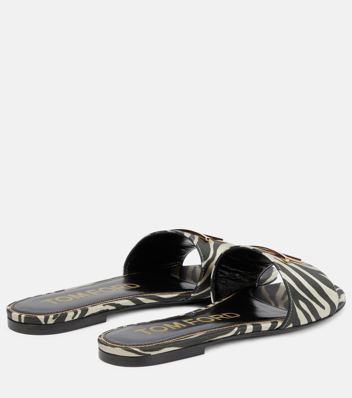 Tom Ford - Embellished zebra-print sandals TOM FORD