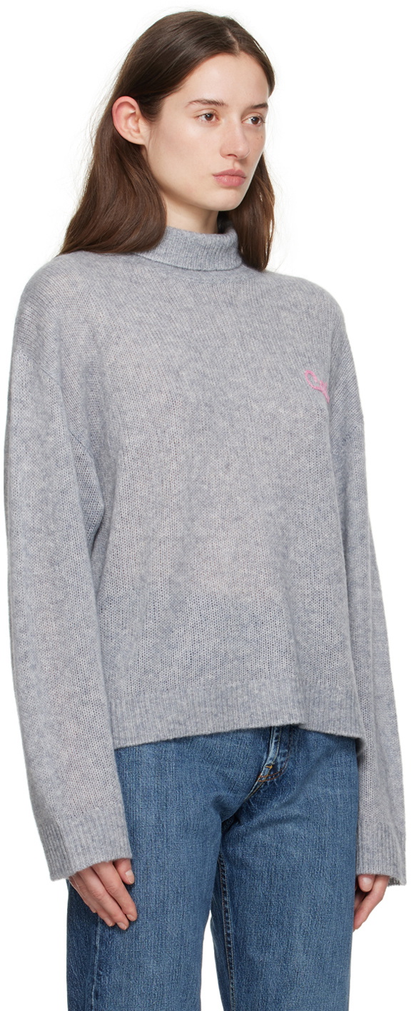 Caro Editions Gray Agnes Turtleneck Caro Editions