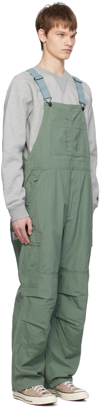 Carhartt Work In Progress Green Cargo Bib Overalls Carhartt WIP