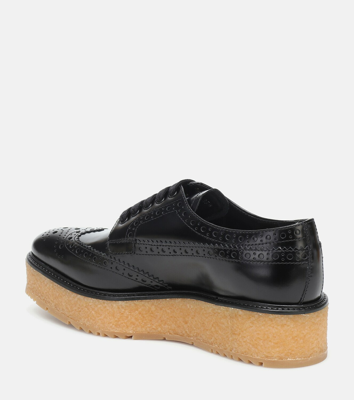Prada Leather platform brogues Prada