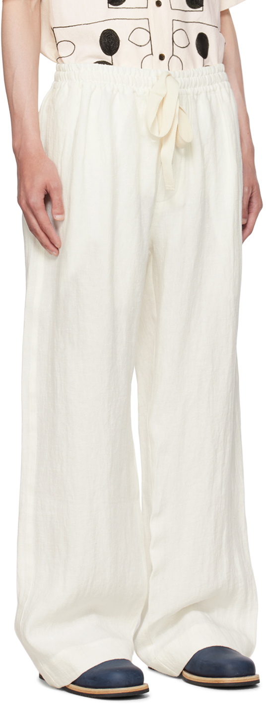 COMMAS White Wide Leg Trousers Commas