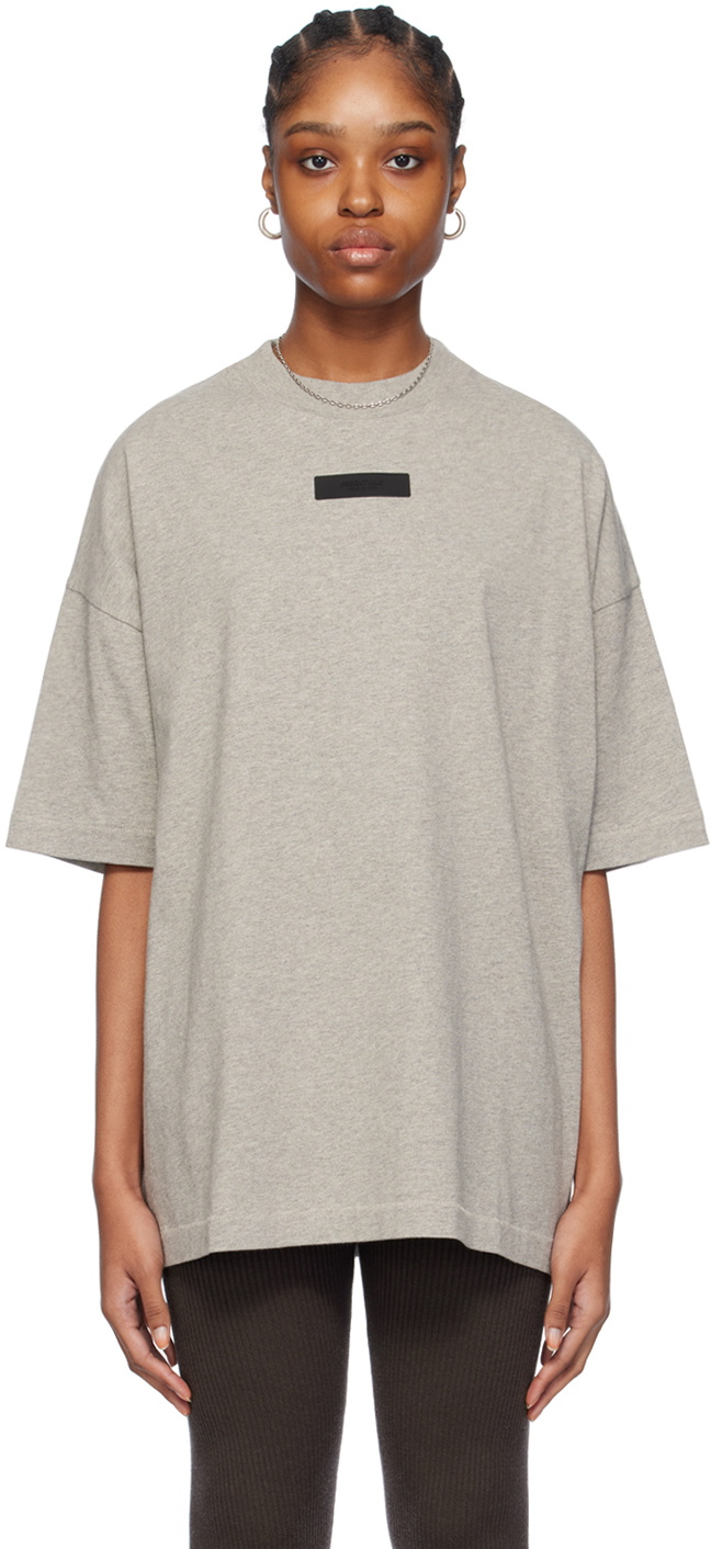 Fear of God ESSENTIALS Gray Crewneck T-Shirt Fear Of God Essentials