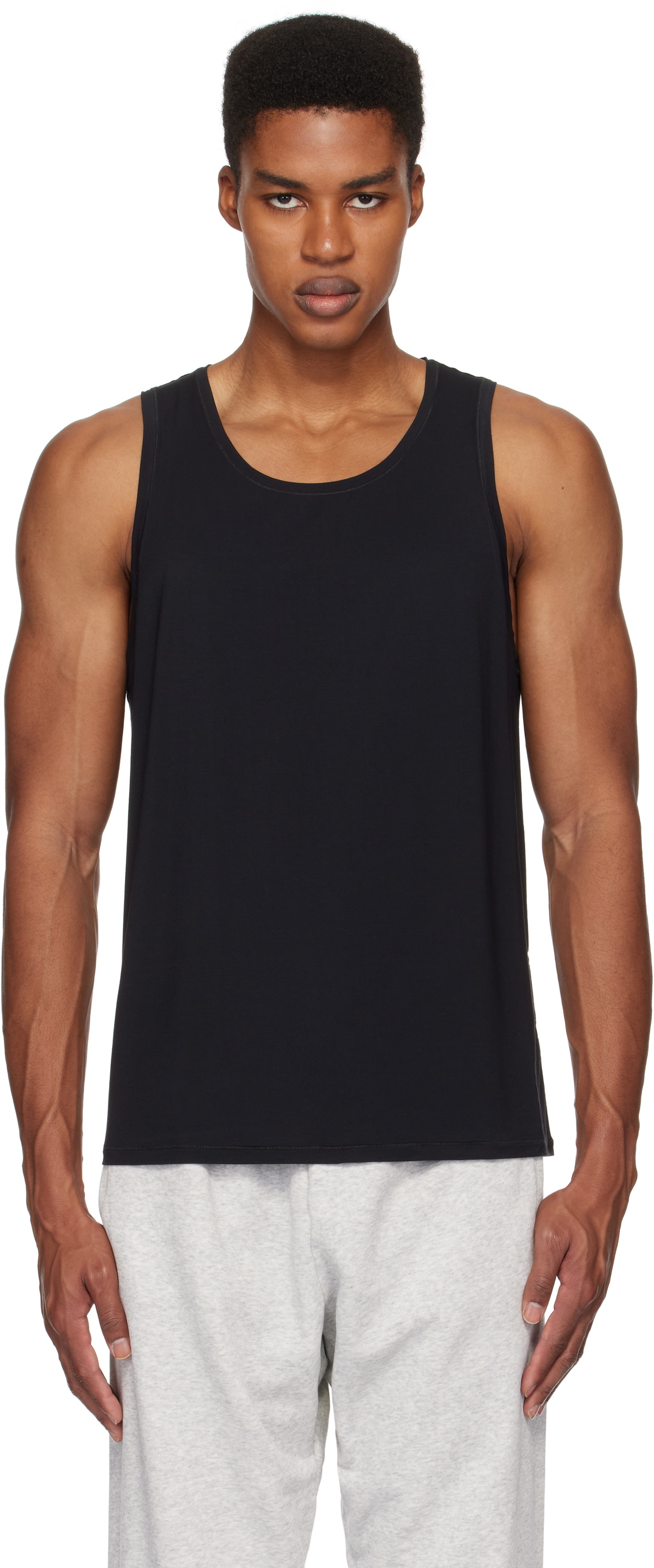SKIMS Three-Pack Black SKIMS Stretch Tank Tops SKIMS