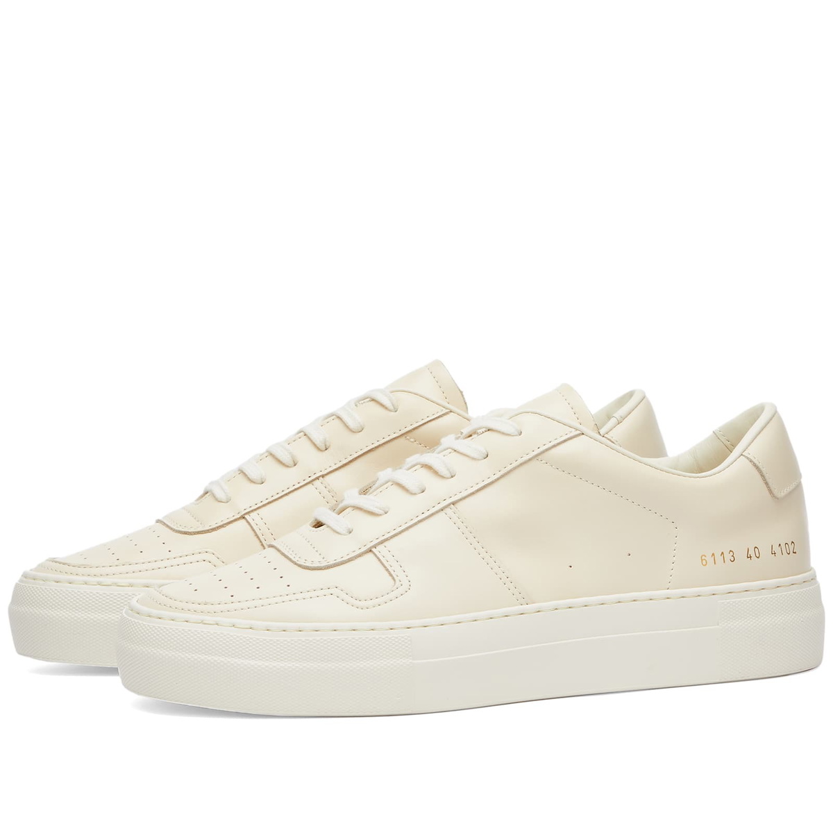 Woman by Common Projects Women's Basketball Super Sneakers in Off White ...