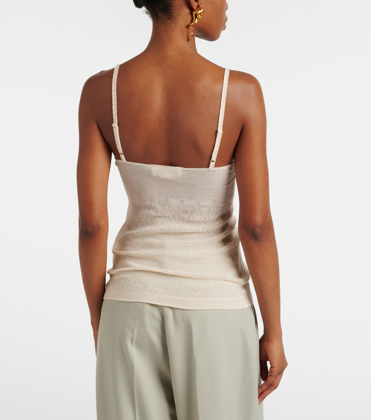Victoria Beckham Cami cotton-blend top Victoria Beckham