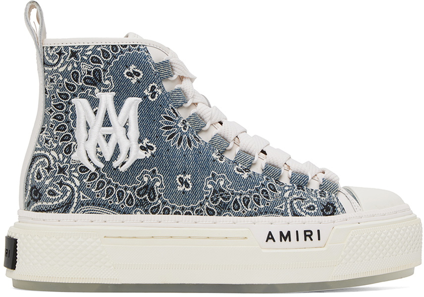 AMIRI Blue Court Hi Sneakers Amiri