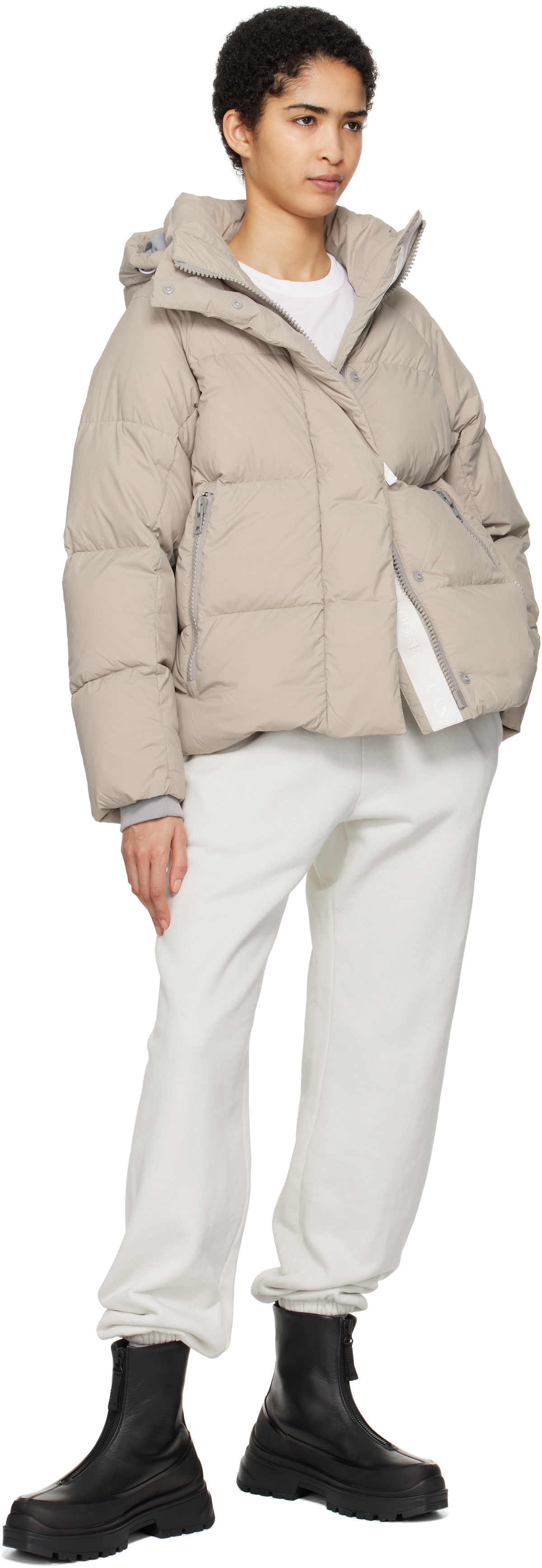 Canada Goose Beige Junction Down Pastels Jacket Canada Goose