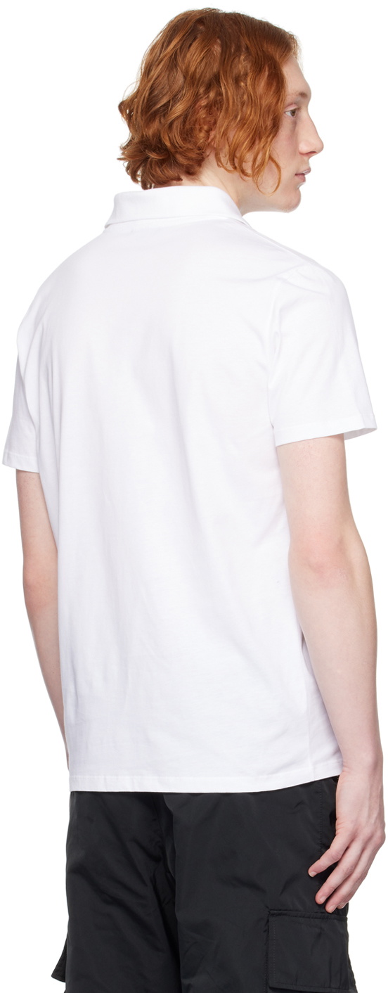 Balmain White Flocked Polo Balmain