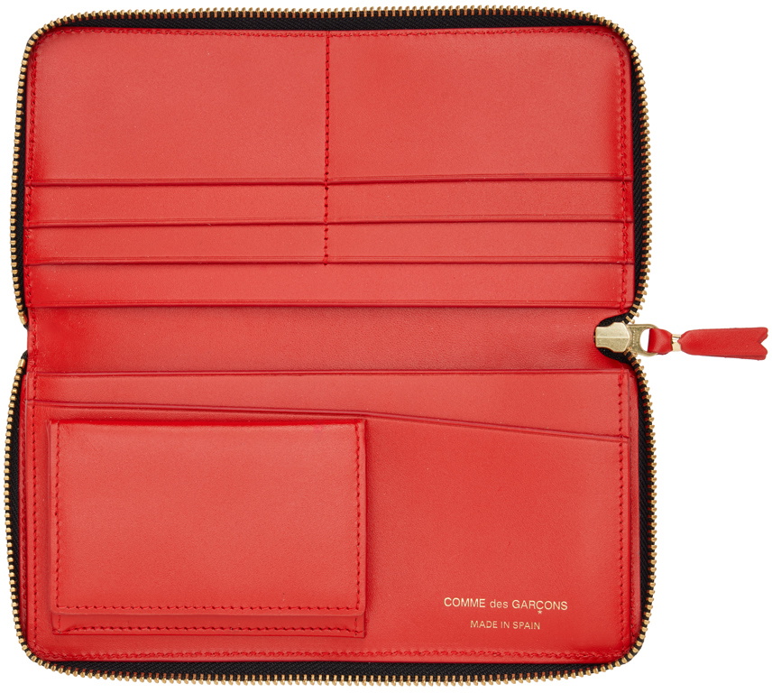 COMME des GARÇONS WALLETS Red Huge Logo Wallet Comme des Garcons Wallets