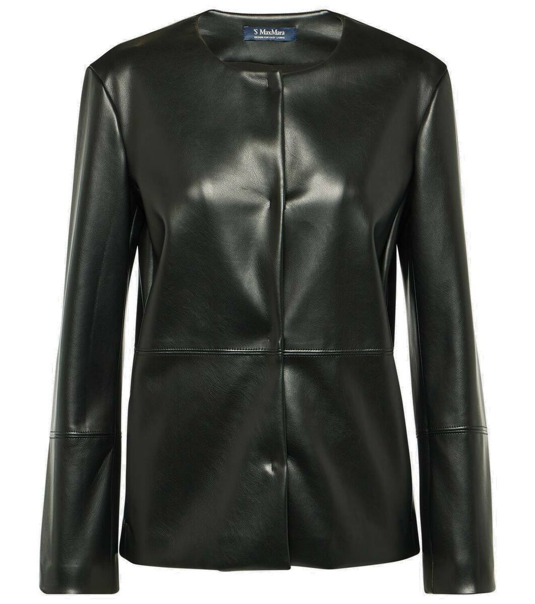 'S Max Mara Festoso faux leather jacket S Max Mara