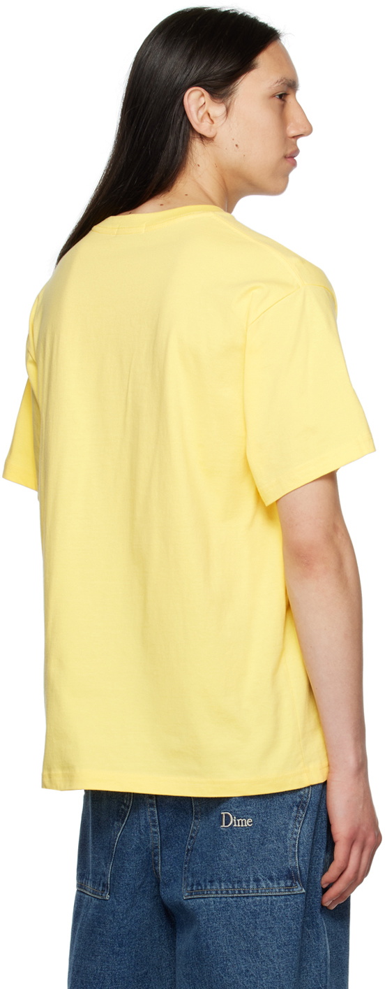 Dime Yellow Classic Cat T-Shirt Dime