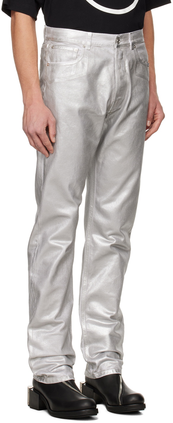 VTMNTS Silver Metallic Jeans VTMNTS