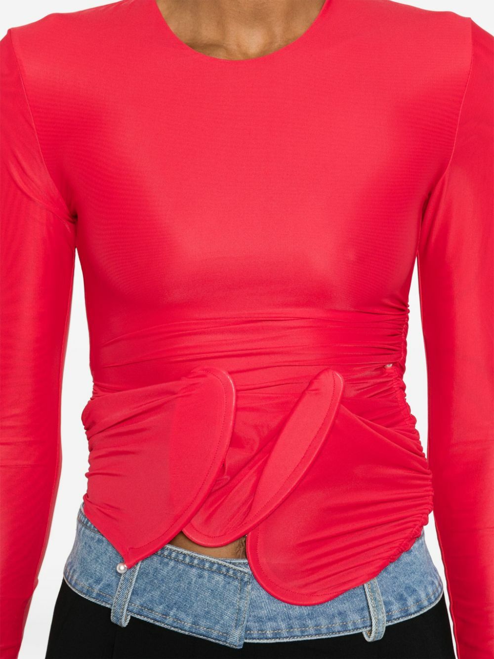 Christopher Esber Red Venus Loop Sculpted Top Christopher Esber