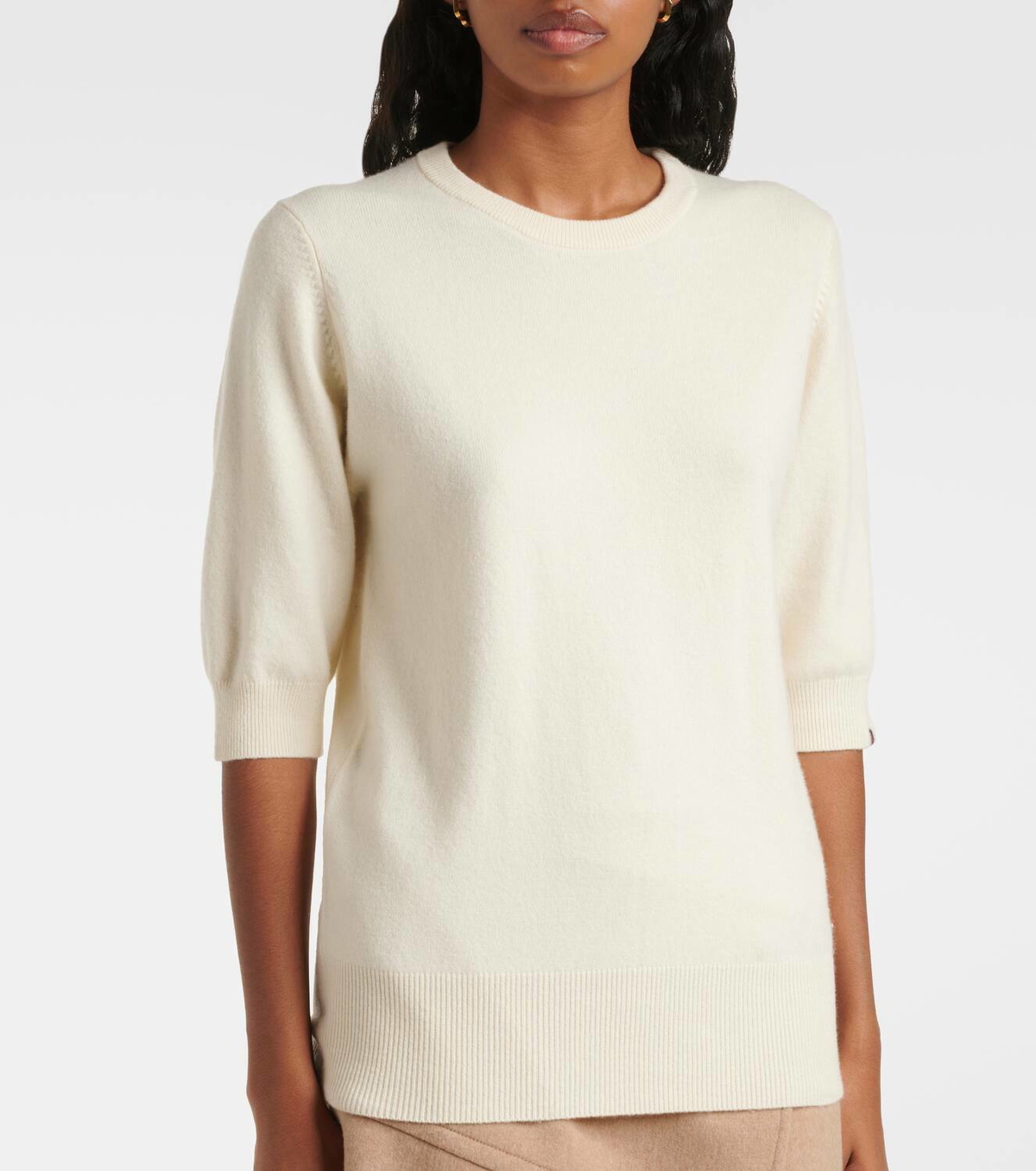 Extreme Cashmere N°63 knitted cashmere-blend top extreme cashmere