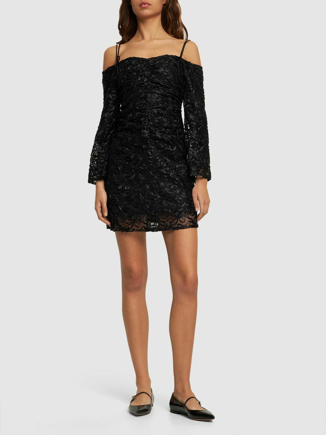 GANNI - Ribbon Tulle Mini Dress GANNI