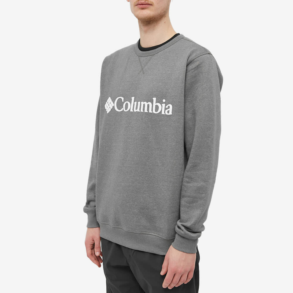 Columbia Men's Logo Fleece Crew Sweat in City Grey Heather Columbia