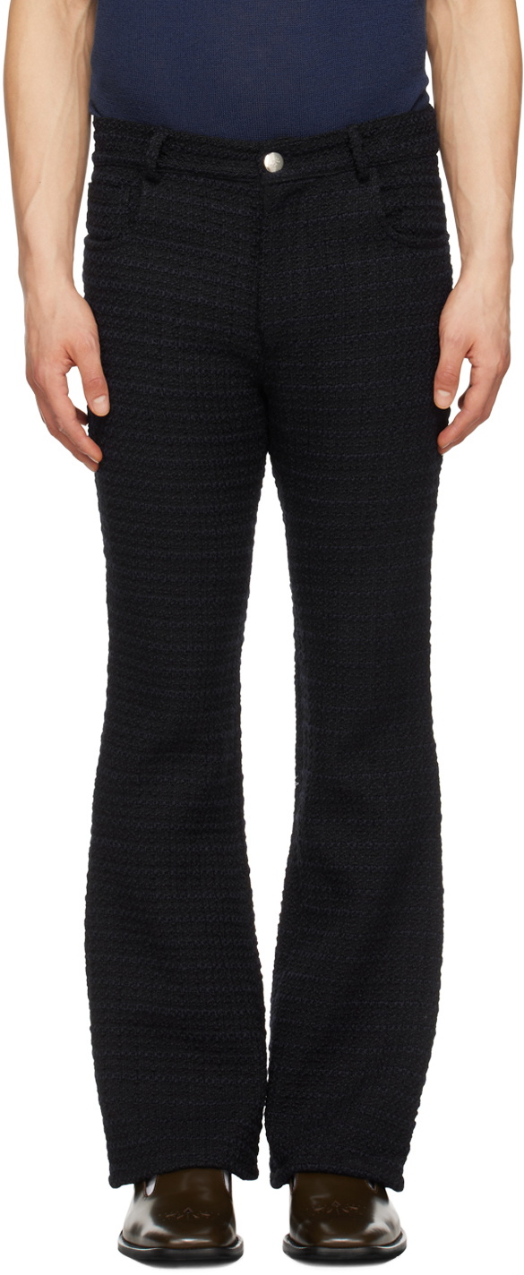Ernest W. Baker Navy Flared Trousers Ernest W. Baker