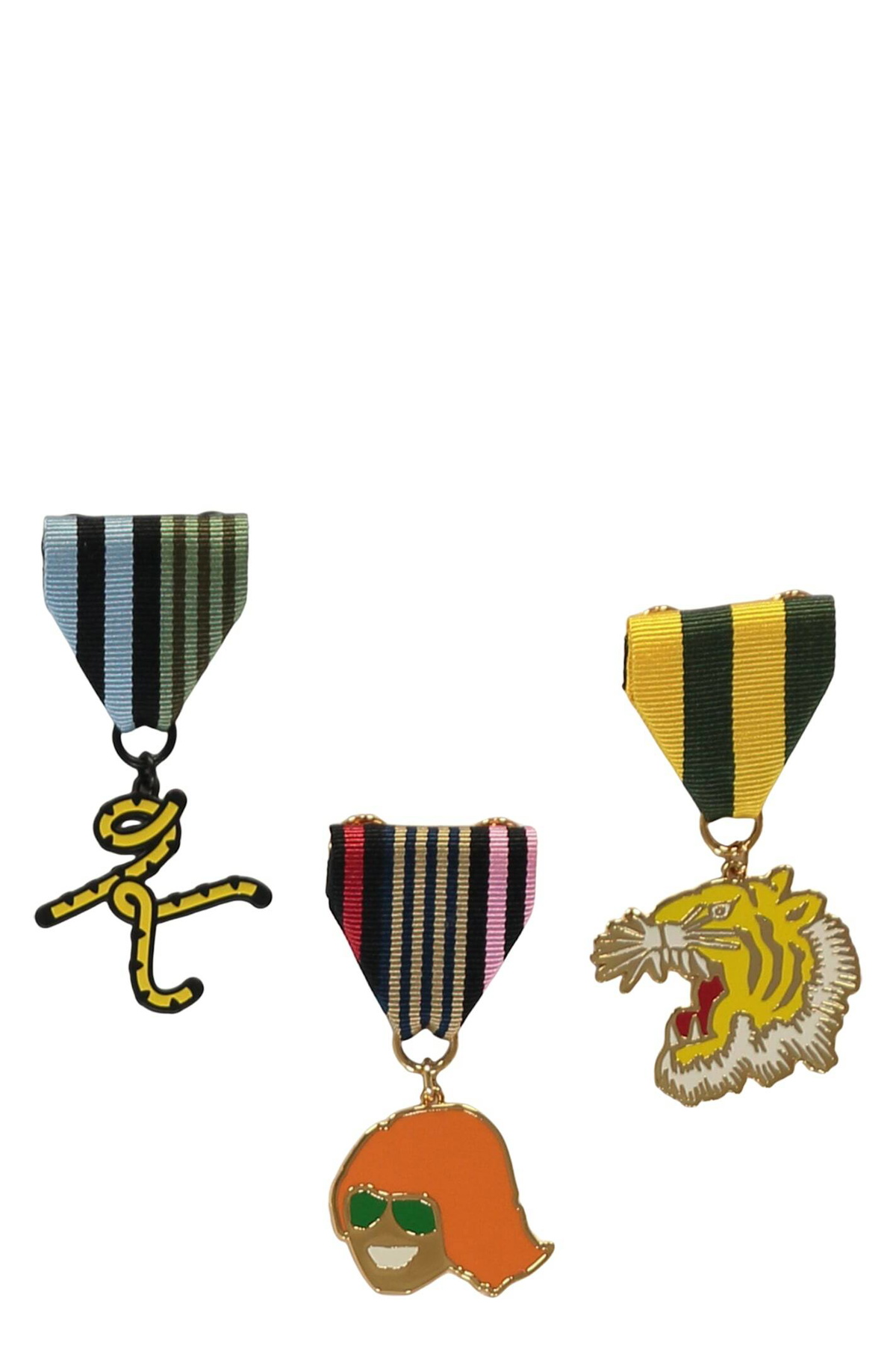 Kenzo Set Of 3 Pins Kenzo