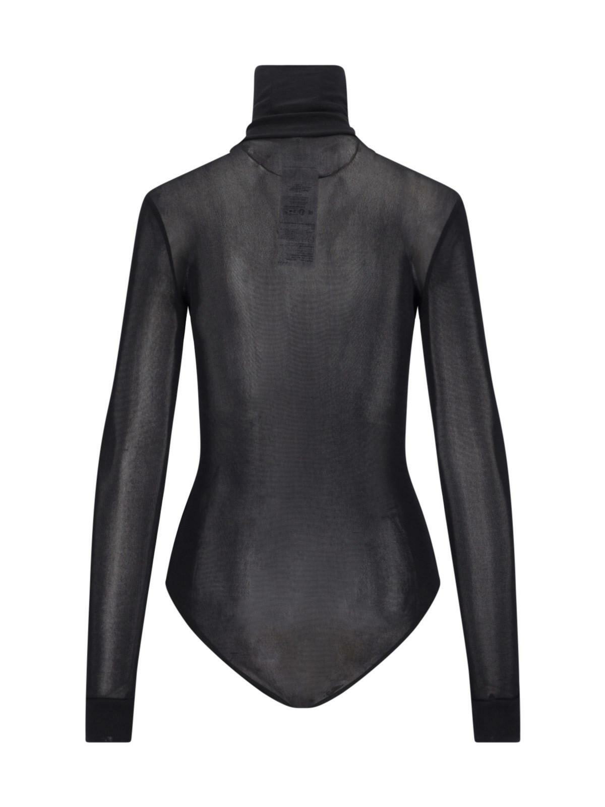Maison Margiela Transparent Turtleneck Bodysuit Maison Margiela
