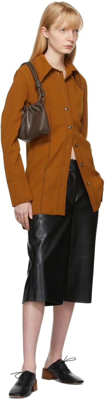 Nanushka Orange Orah Bouclé Shirt Nanushka