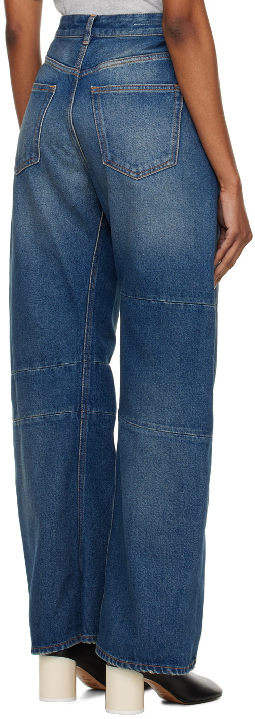 MM6 Maison Margiela Blue Paneled Jeans MM6 Maison Margiela