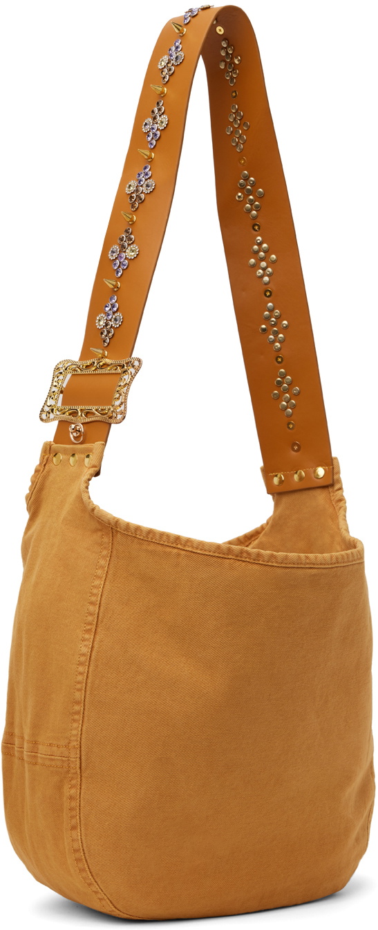 Nodress Orange Rhinestone Rivet Bag Nodress