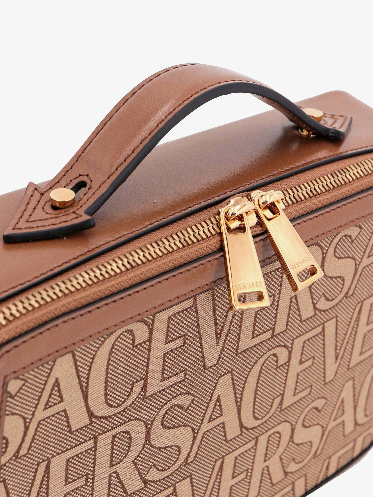 Versace Shoulder Bag Brown Mens Versace