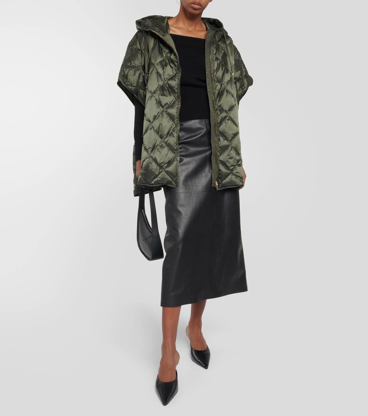 Max Mara The Cube Treman quilted puffer cape Max Mara