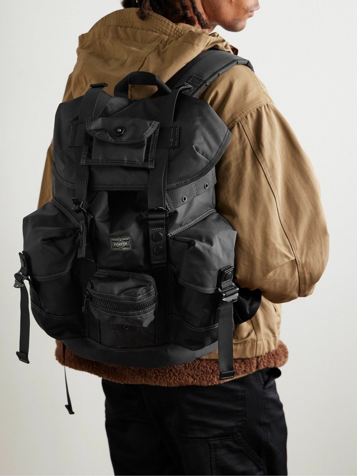 Porter-Yoshida and Co - Alice Webbing-Trimmed Nylon Backpack Porter ...