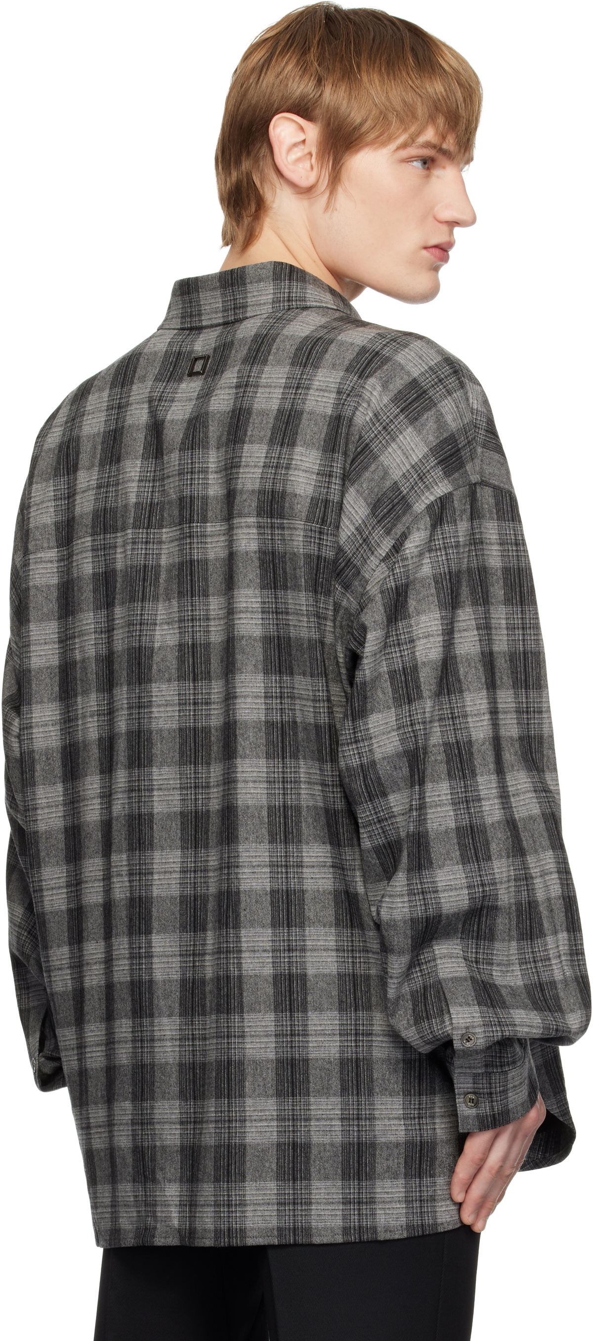 WOOYOUNGMI Gray Check Shirt Wooyoungmi