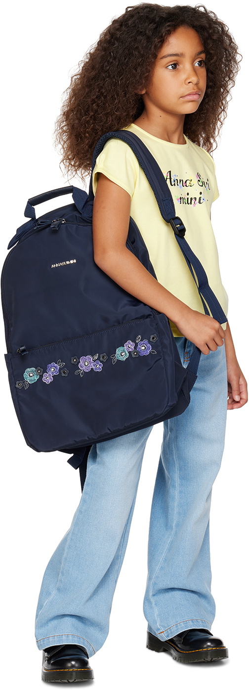 ANNA SUI MINI Kids Navy Mothers Backpack