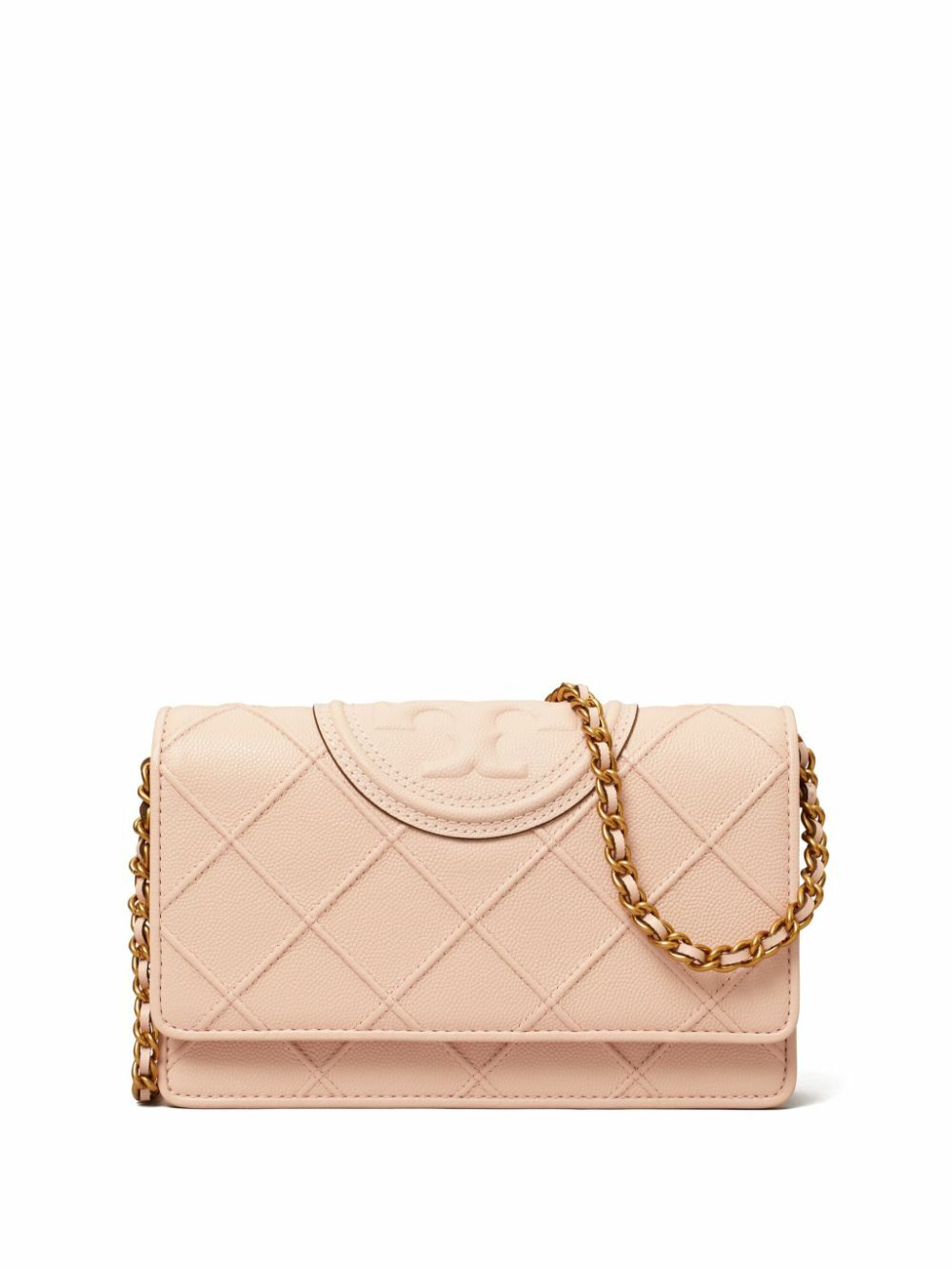 TORY BURCH - Fleming Leather Wallet On Chain Tory Burch