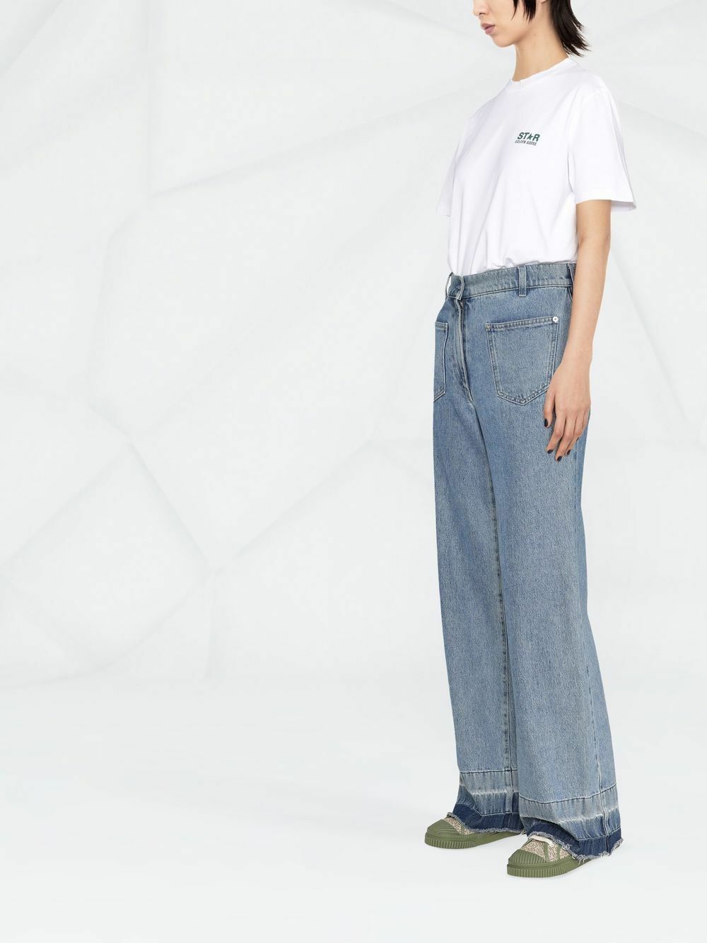 GOLDEN GOOSE - Logo Cotton T-shirt Golden Goose Deluxe Brand