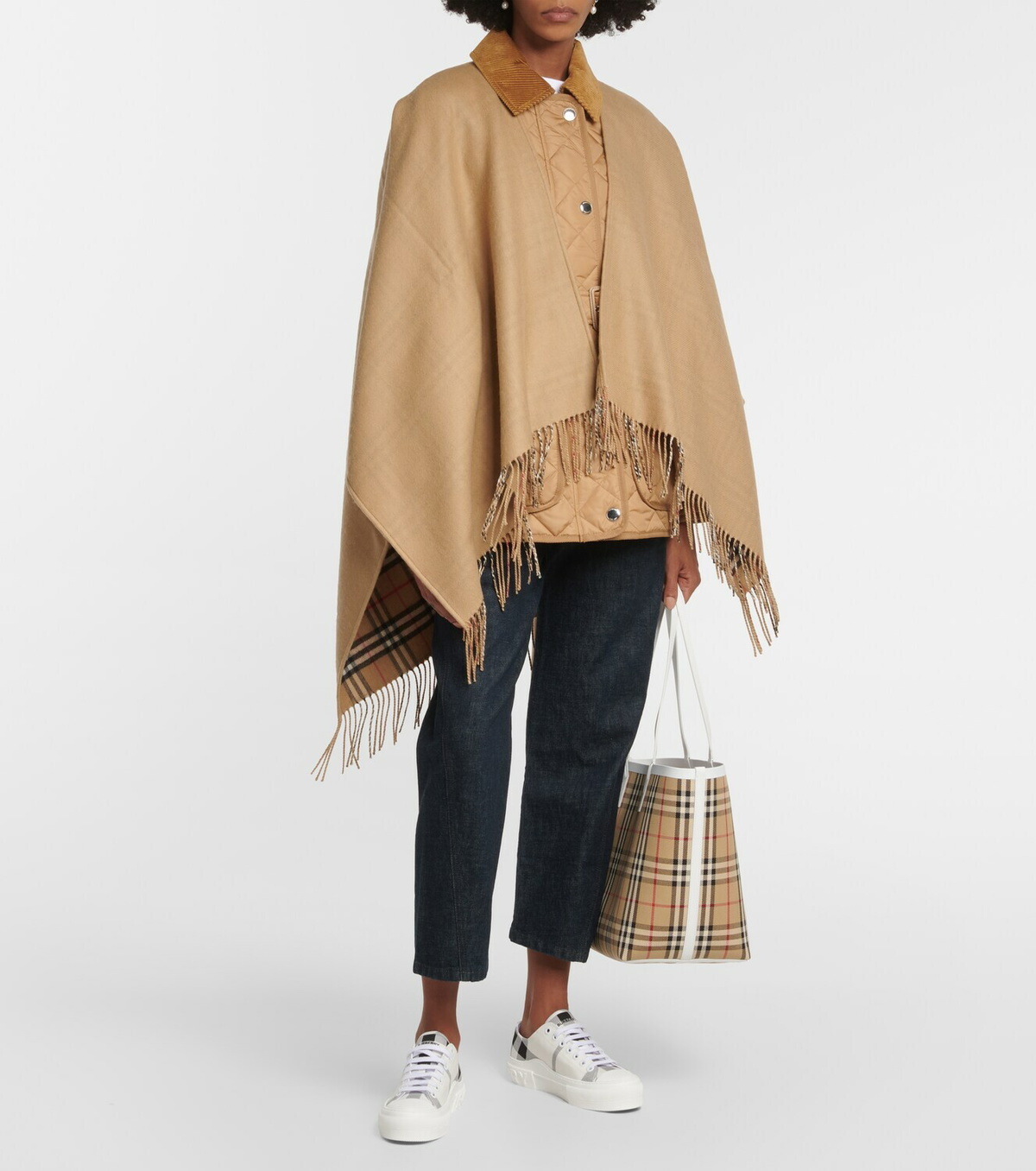 Burberry Reversible Burberry Check wool cape Burberry