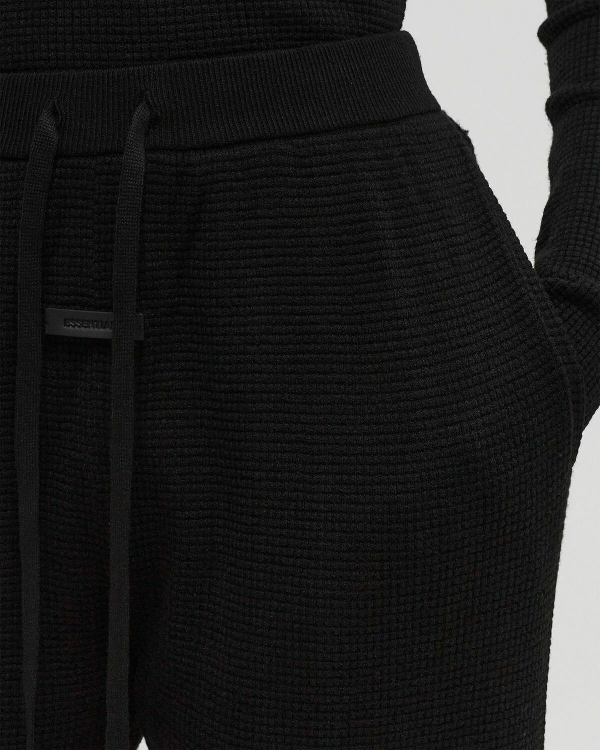 Fear of God Essentials WAFFLE RELAXED PANT Black Womens Casual Pant ...