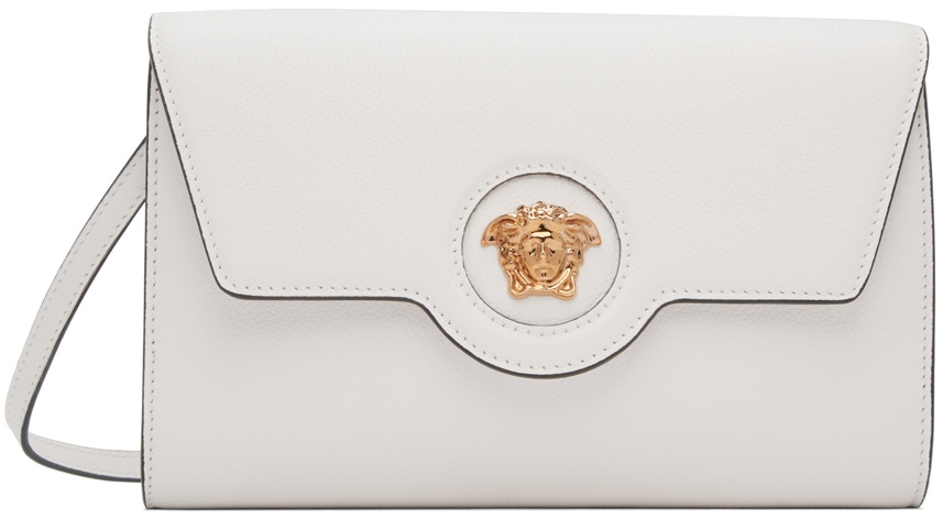 Versace White 'La Medusa' Shoulder Bag Versace
